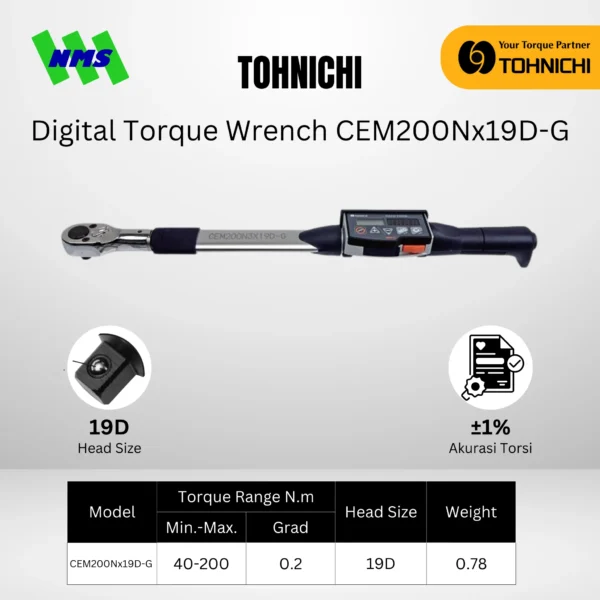 TOHNICHI CEM200Nx19D-G - BELI DI NMSTOOLS